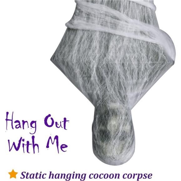 Holiday | Halloween Decorations Hanging Cocoon Corpse 72 Inch Life Size ...